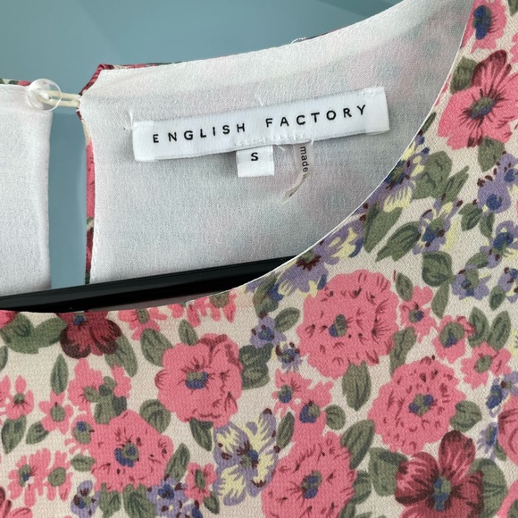English Factory | Dresses | English Factory Floral Mini Dress Xs | Poshmark